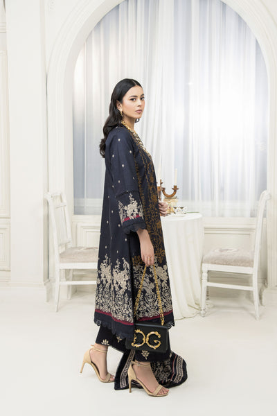 Printed Embroidered 3PC Khaddar Winter Suit SKK2 – The Zaibai