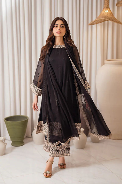 Midnight Elegance by Azure Chiffon Semi Formal AZC9 – The Zaibai