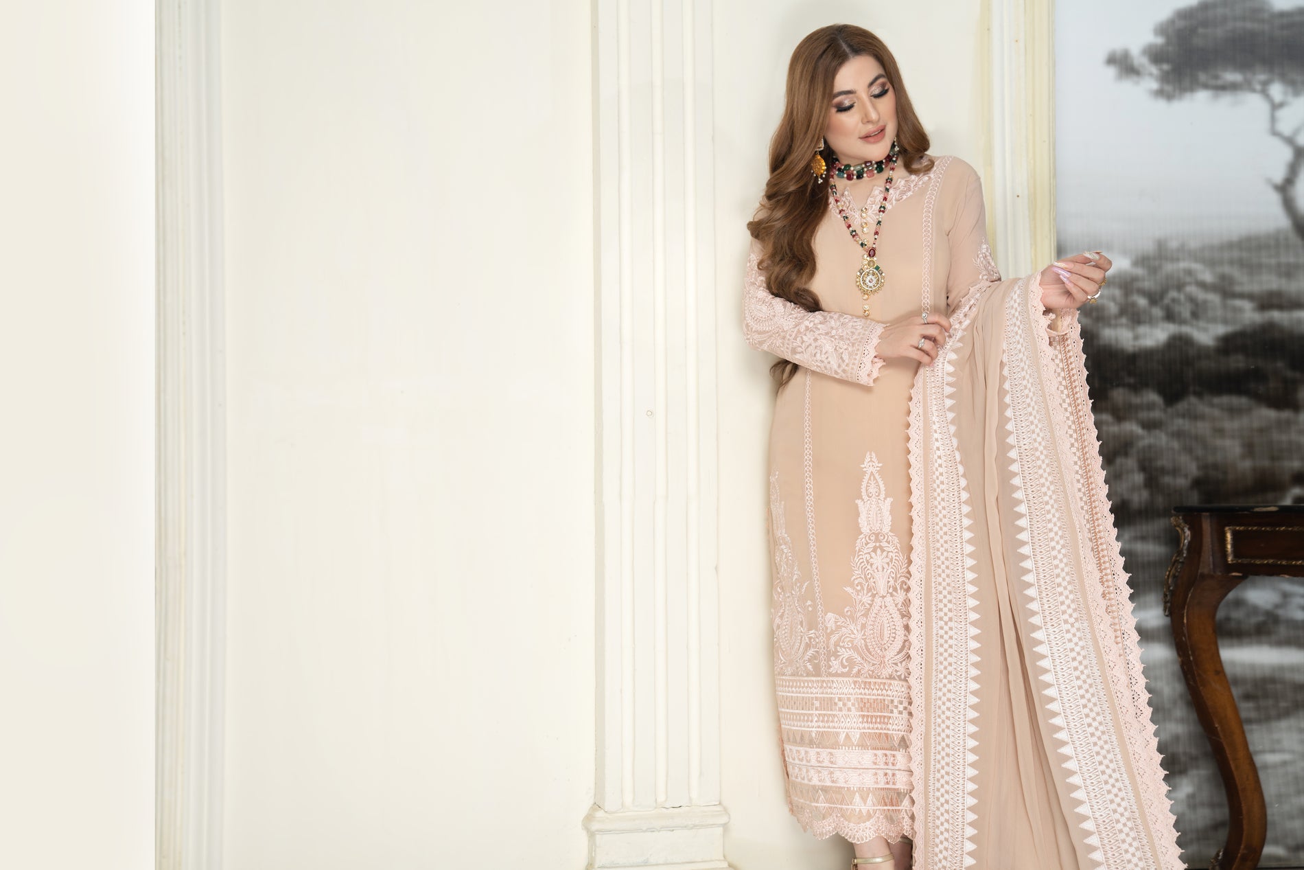 Luxury Formal Ready to Wear Embroidered Dress by Aleezay 06 – The Zaibai