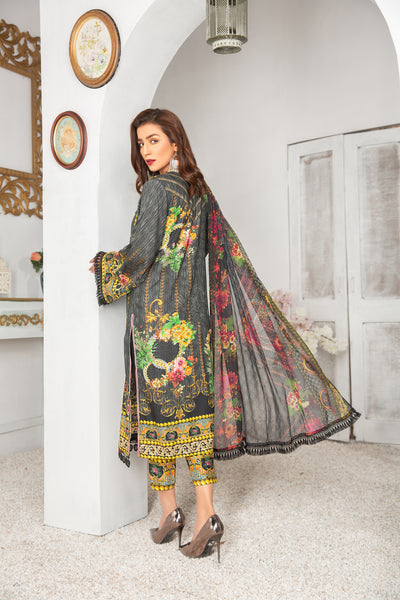 Ready to Wear Handwork Detailed 3 Pcs Dress by Zimal 08 – The Zaibai